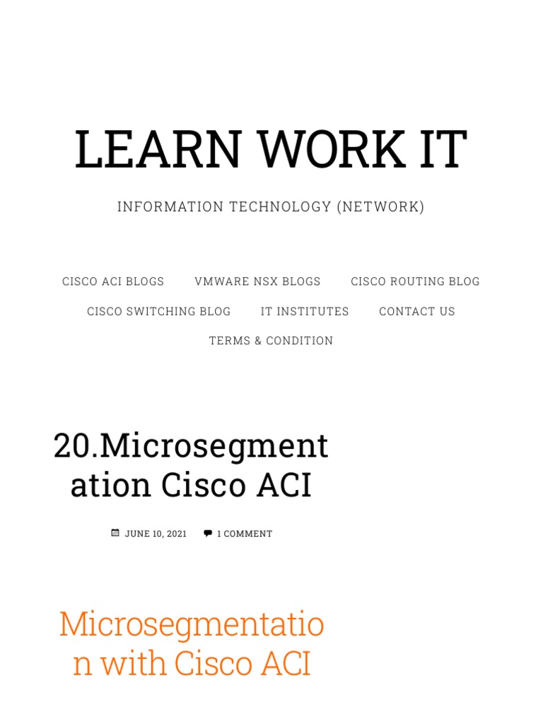 Cisco ACI Microsegmentation Guide | PDF | Virtual Machine | Software