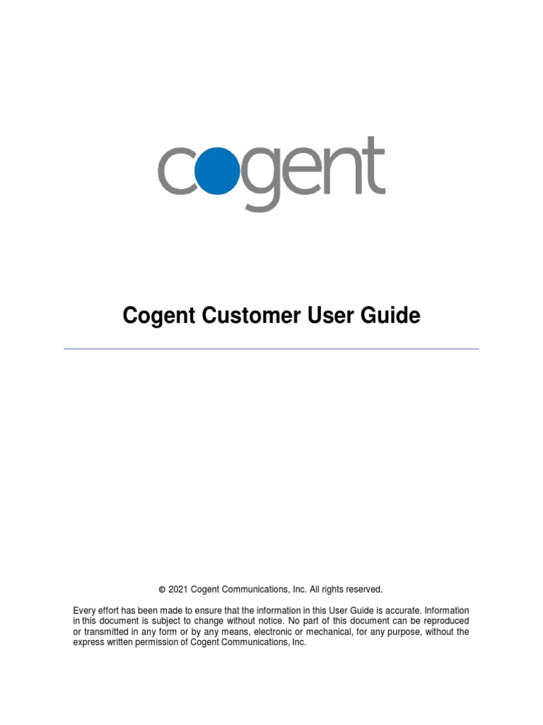 Cogent Customer User Guide | Download Free PDF | Domain Name System ...