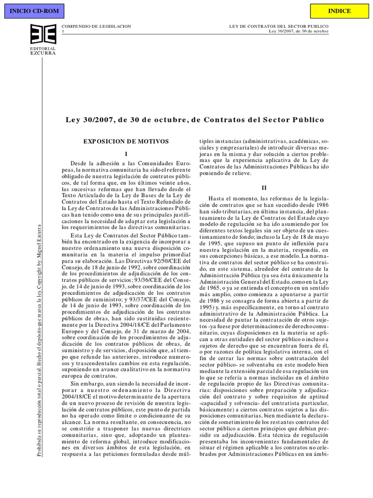 LCSP | PDF | Comunidad Económica Europea | Administración Pública