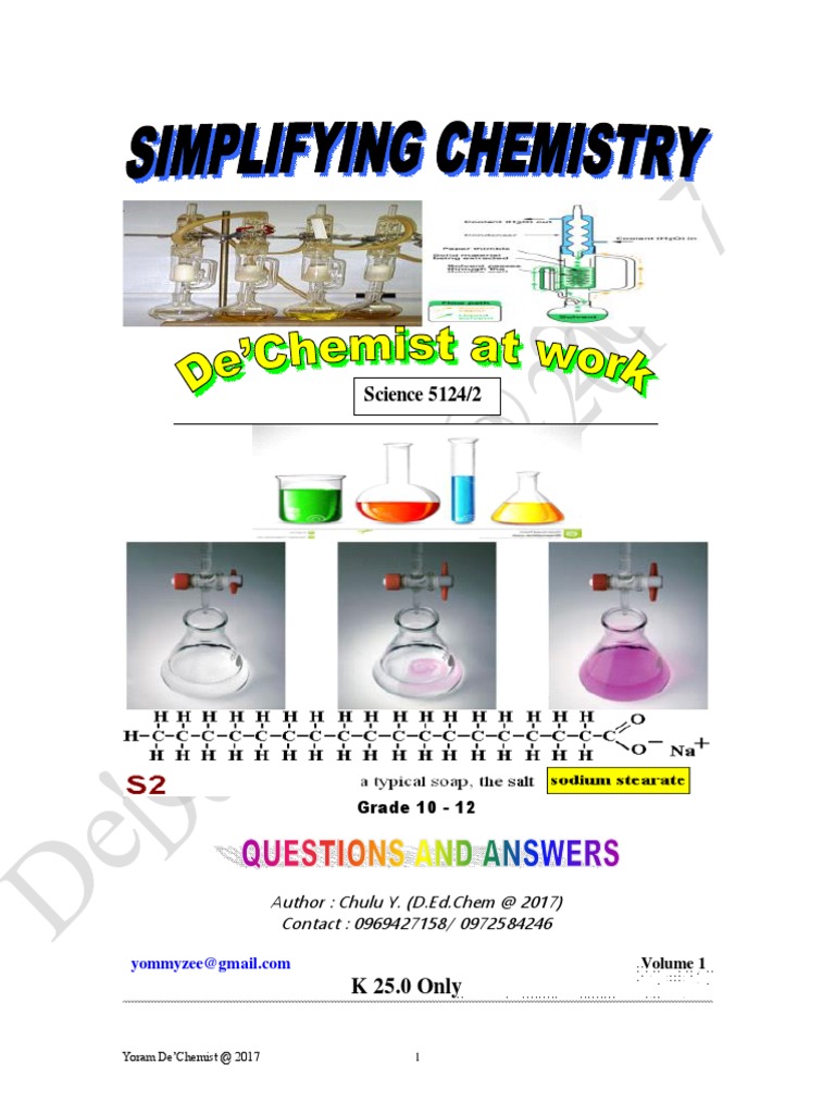 Simplifying Chemistry Volume One | PDF | Ammonium | Precipitation ...
