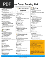 The Sabalauski Air Assault School (Tsaas) Student Packing List | PDF ...