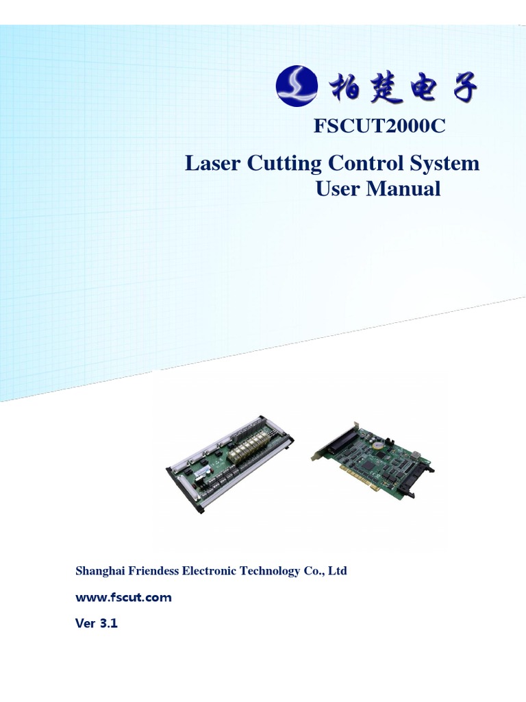 FSCUT2000C Laser Cutting Control System User Manual | PDF | Switch ...