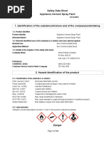 Enamel Paint MSDS | PDF | Occupational Safety And Health | Safety