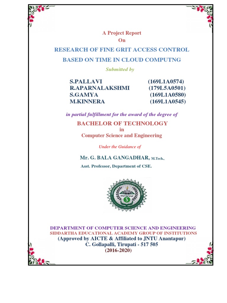Research of Fine Grit Access Control Based On Time in Cloud Computing 1 | PDF | Internet ...