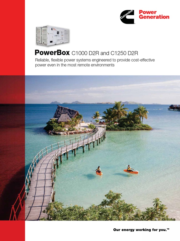 Powerbox: C1000 D2R and C1250 D2R | PDF | Cummins | Electric Generator