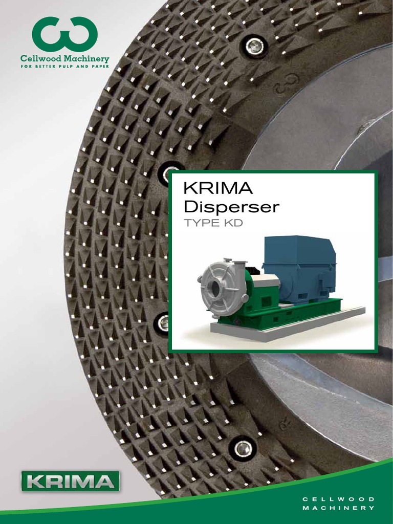 Disperser Krima: Type KD | PDF | Bearing (Mechanical) | Pump