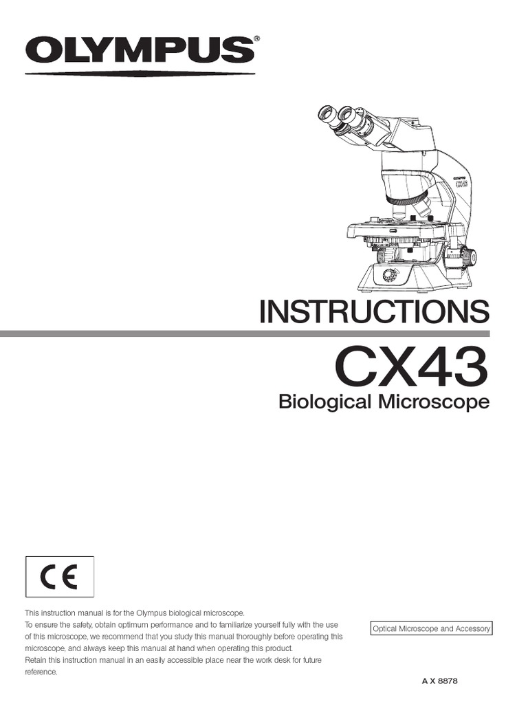 Manual Microscopio Olympus Cx43 | PDF | Light | Electromagnetic Compatibility