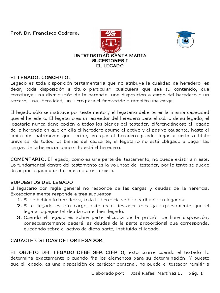 El Legado | PDF | Herencia | Legado