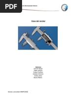 El Vernier (Milésimas de Pulgada) | PDF | Metrología | Longitud