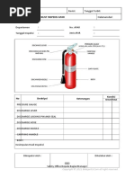 Form Check List Inspeksi Unicrane | PDF