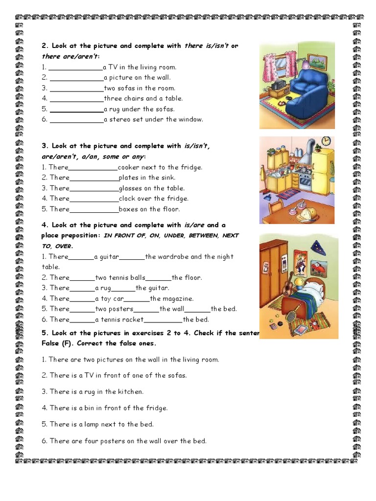 House - There Is - There Are Exercises | PDF