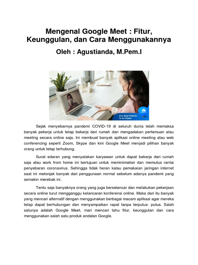 Mengenal Google Meet | PDF | Bisnis | Komputer