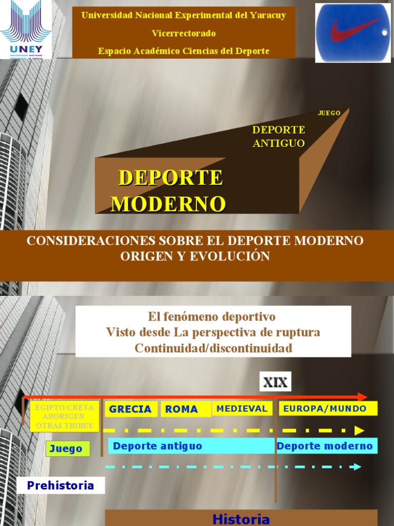 Origen Y Evolucion Del Deporte Moderno Pdf Deportes Sociedad