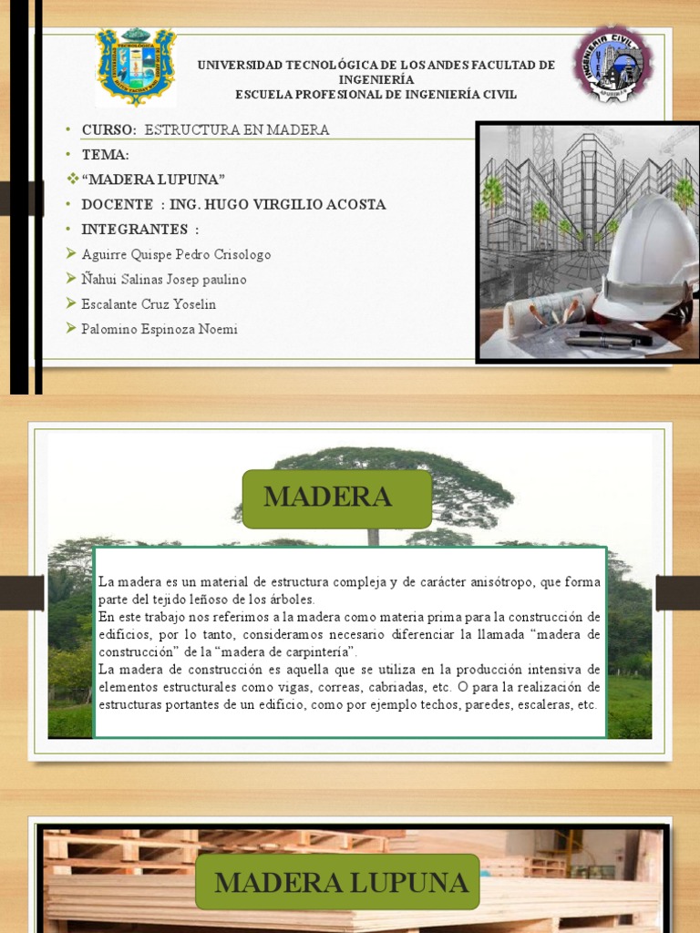 Madera Lupuna: Usos y Características | PDF | Madera | Arboles