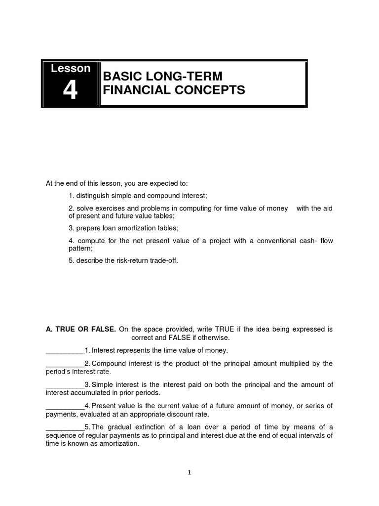 Business Finance Module 4 | PDF | Net Present Value | Time Value Of Money