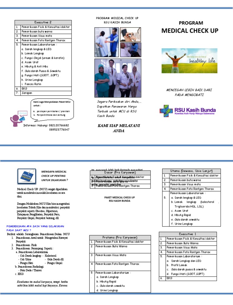 Medical Check Up: Program | PDF