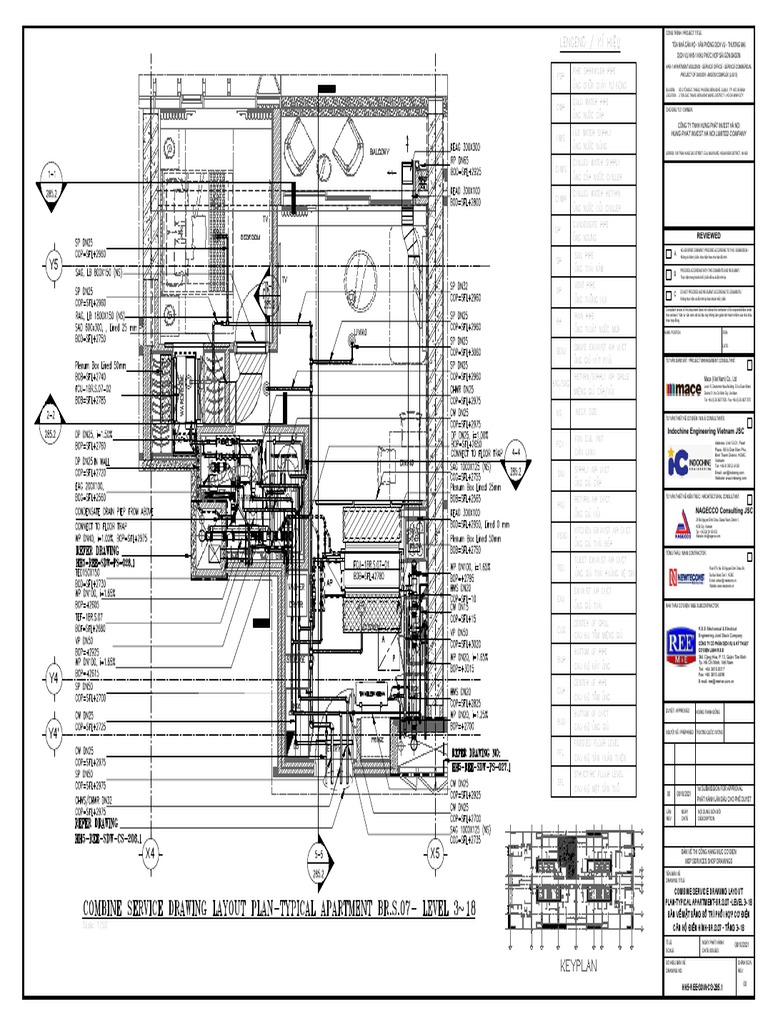 Combine Service Drawing Layout Plan - Typical Apartment-Type BR.S.07 ...