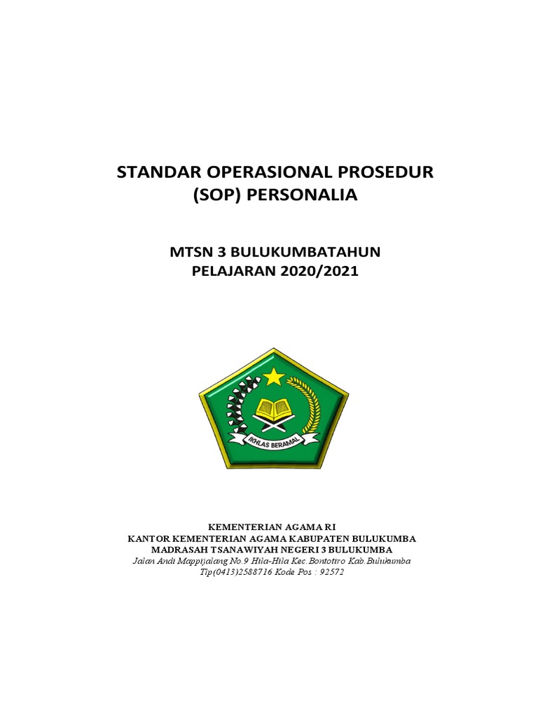 Sop Personalia | PDF