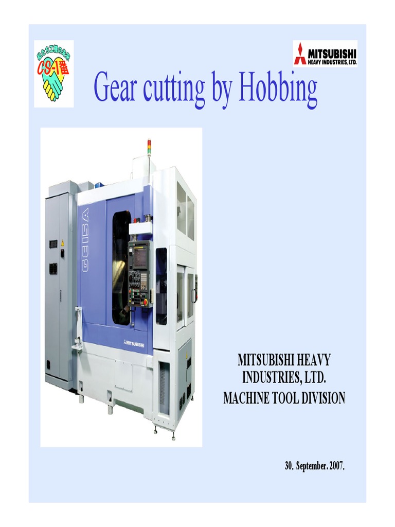 Gear Hobbing Techniques Overview | PDF | Gear | Mechanical Engineering