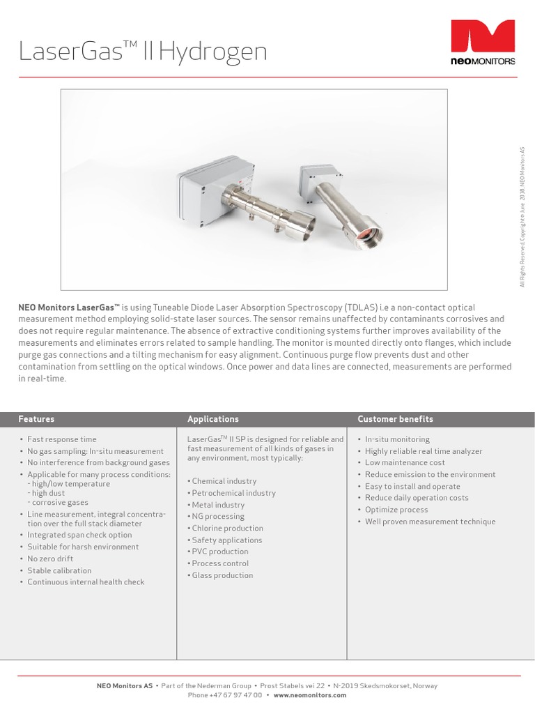 【产品】LaserGas™ II Hydrogen | Download Free PDF | Power Supply ...