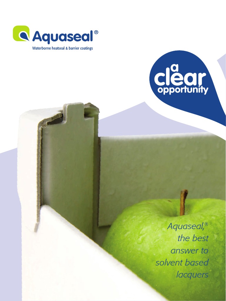 Aquaseal, The Best Answer To Solvent Based Lacquers | PDF | Adhesive ...