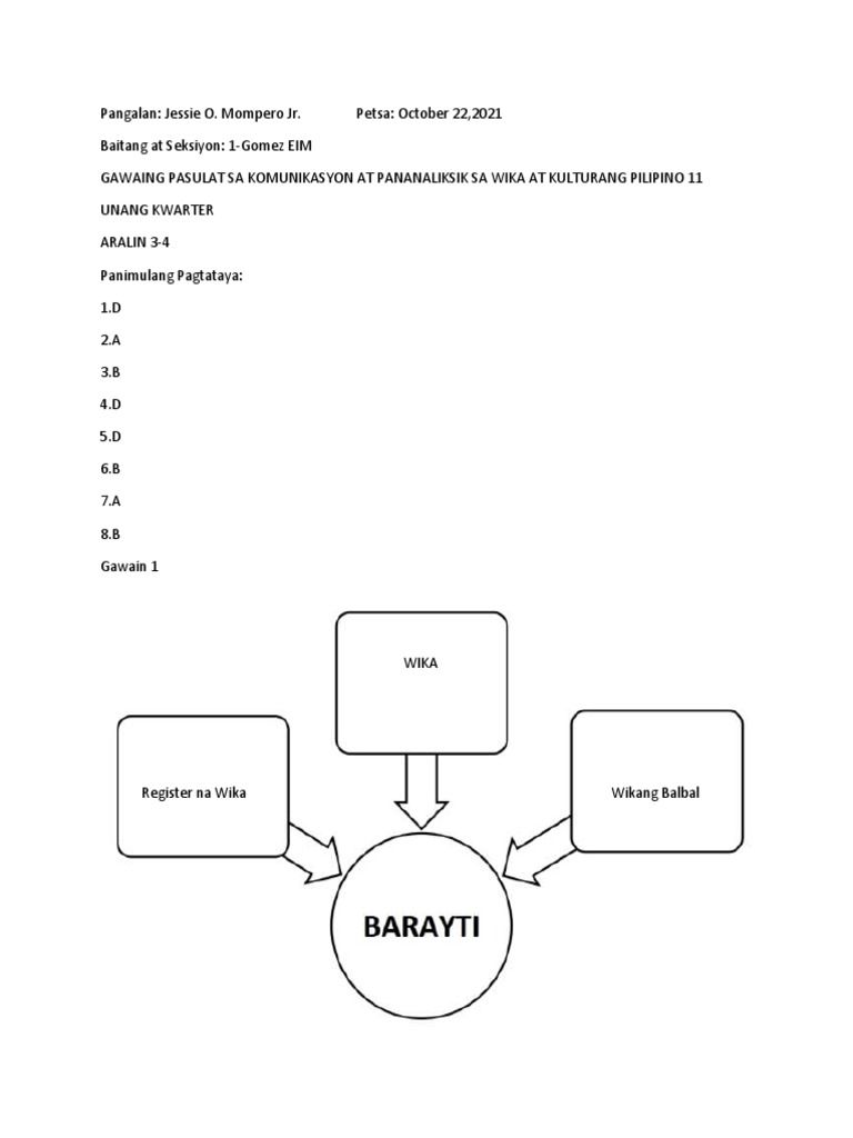Kom - Q1 - Week 3-4 | PDF