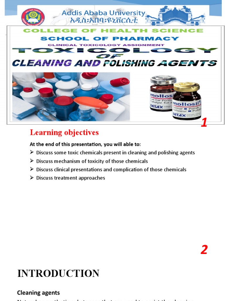 Toxic Chemicals in Cleaning Agents | PDF | Urea | Chemistry