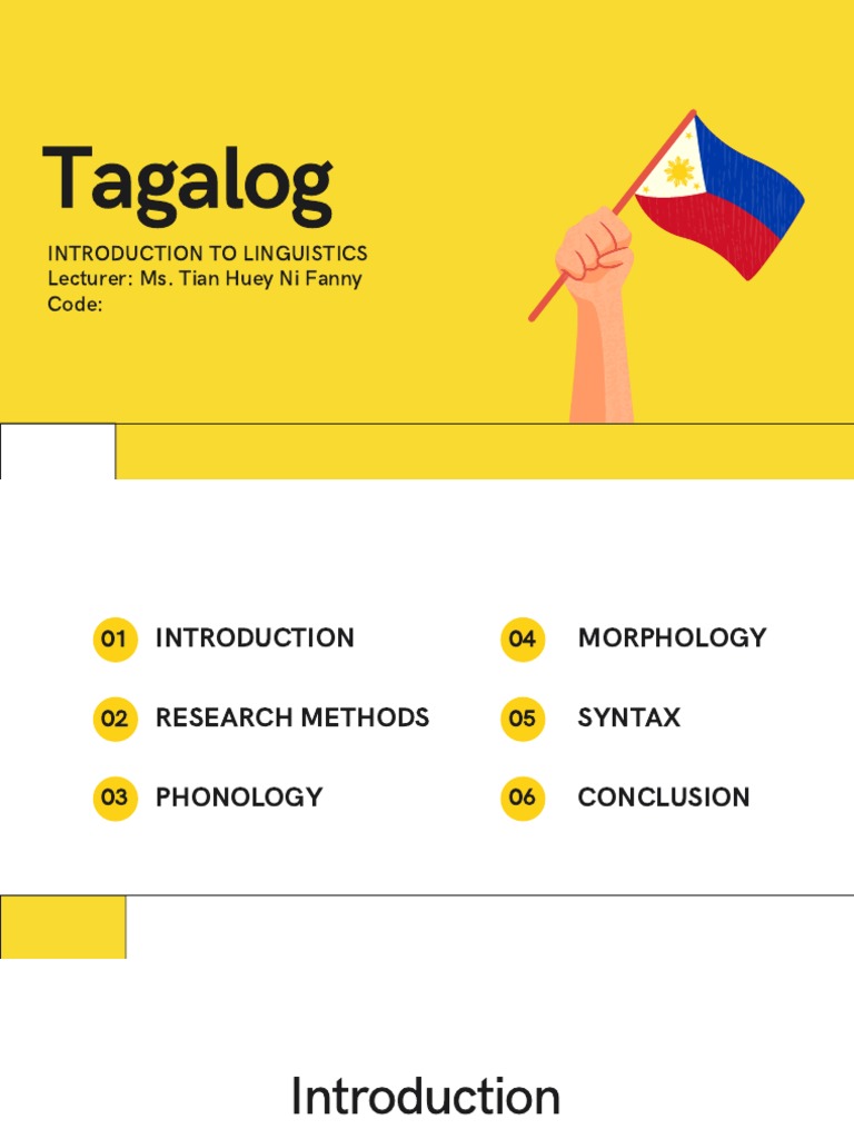 Language Comparison: Tagalog Vs English | PDF | Verb | English Language