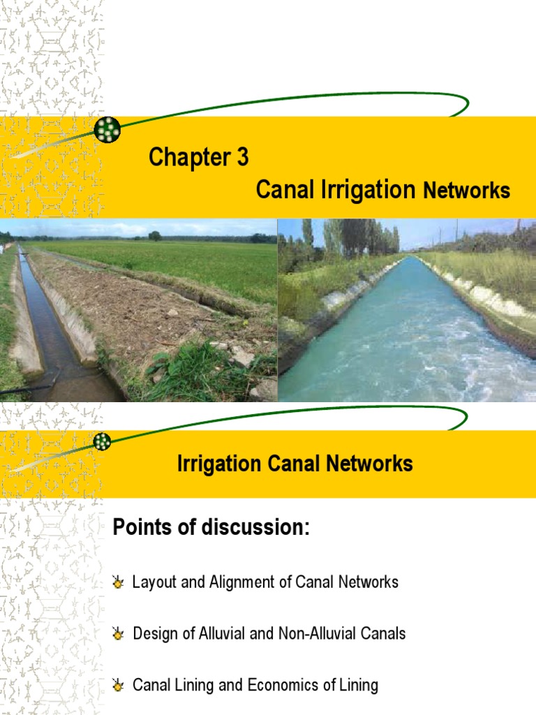 03 Canal Irrigation Network | PDF | Concrete | Drainage Basin
