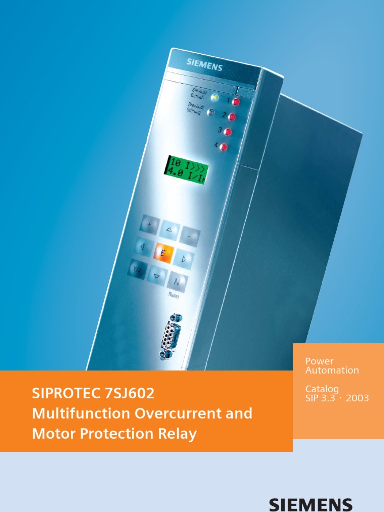 7SJ602 Catalogue V35 | PDF | Relay | Electromagnetic Interference