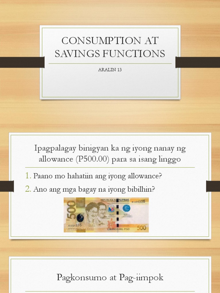 Savings At Consumption Functions Pdf