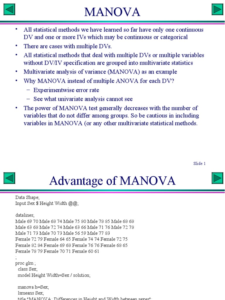 Manova Iris | PDF | Analysis Of Variance | Errors And Residuals