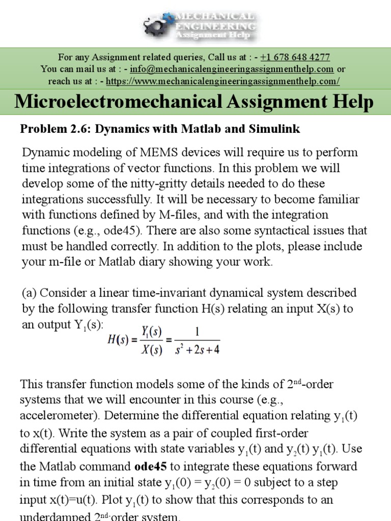 Mechanicalengineeringassignmenthelp.com_Microelectromechanical Assignment Help | PDF ...