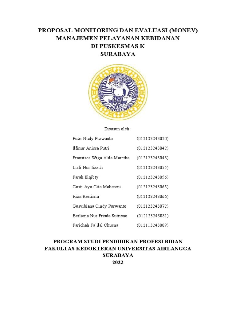 Proposal Monev Dan RDK | PDF