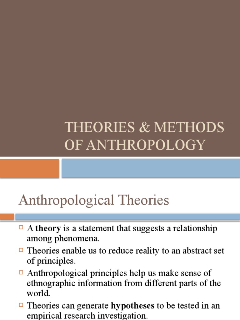Anthropological Thoughts PPT 1 | PDF | Anthropology | Sociocultural ...