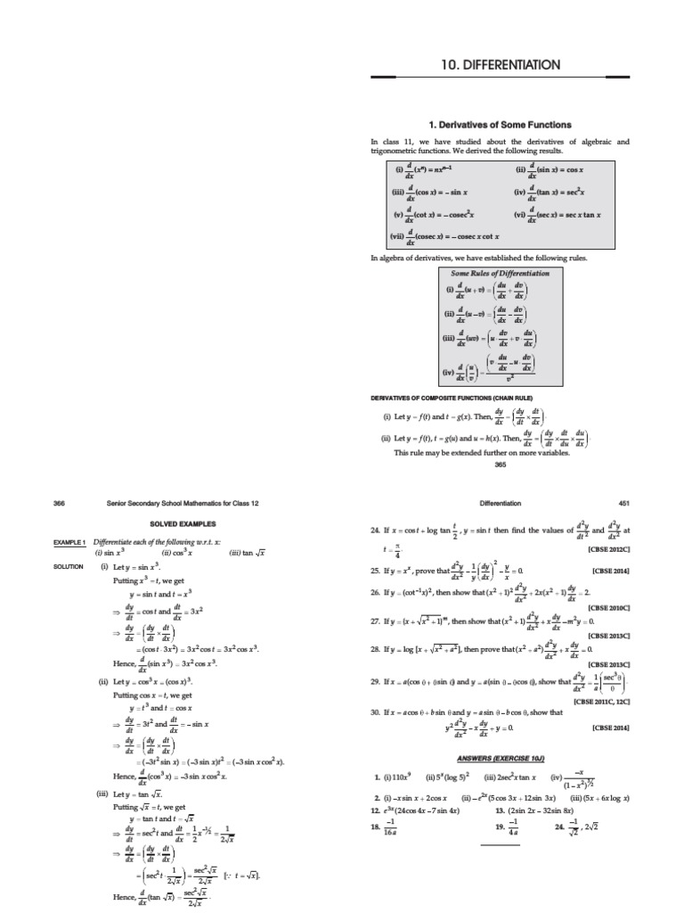 Differentiation Practice Sheet 2021 | PDF | Trigonometric Functions ...