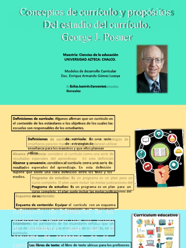 Análisis del Currículo según Posner | PDF | Plan de estudios | Pedagogía