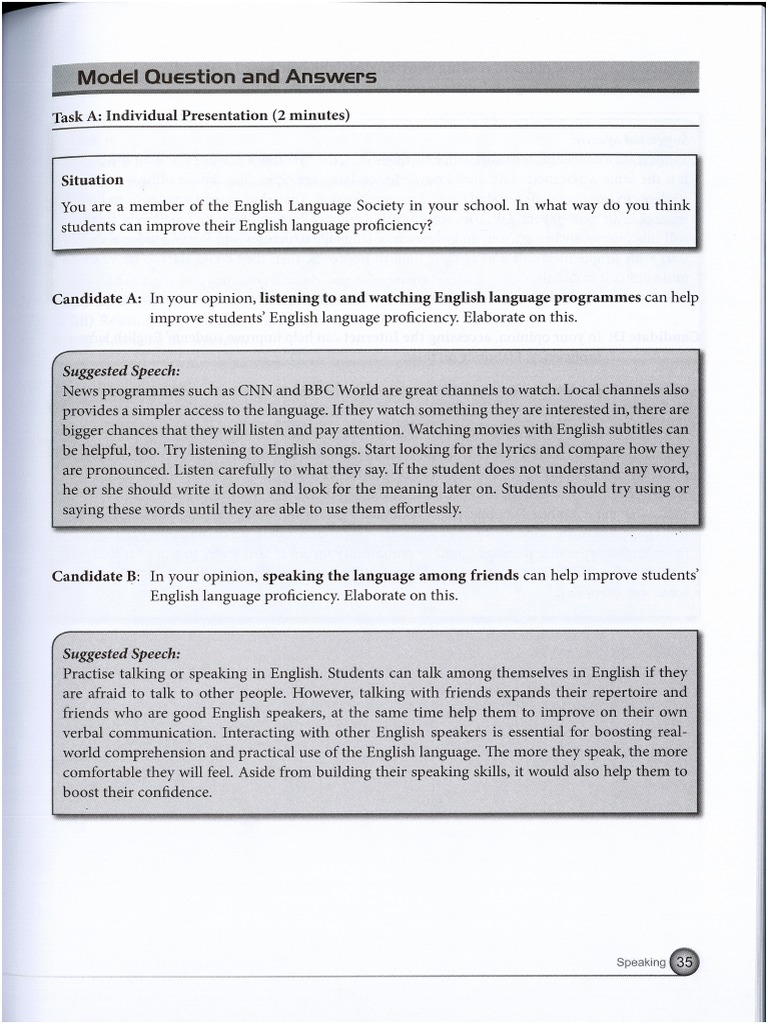 Muet Speaking Sample Scripts 09102014151806 | PDF
