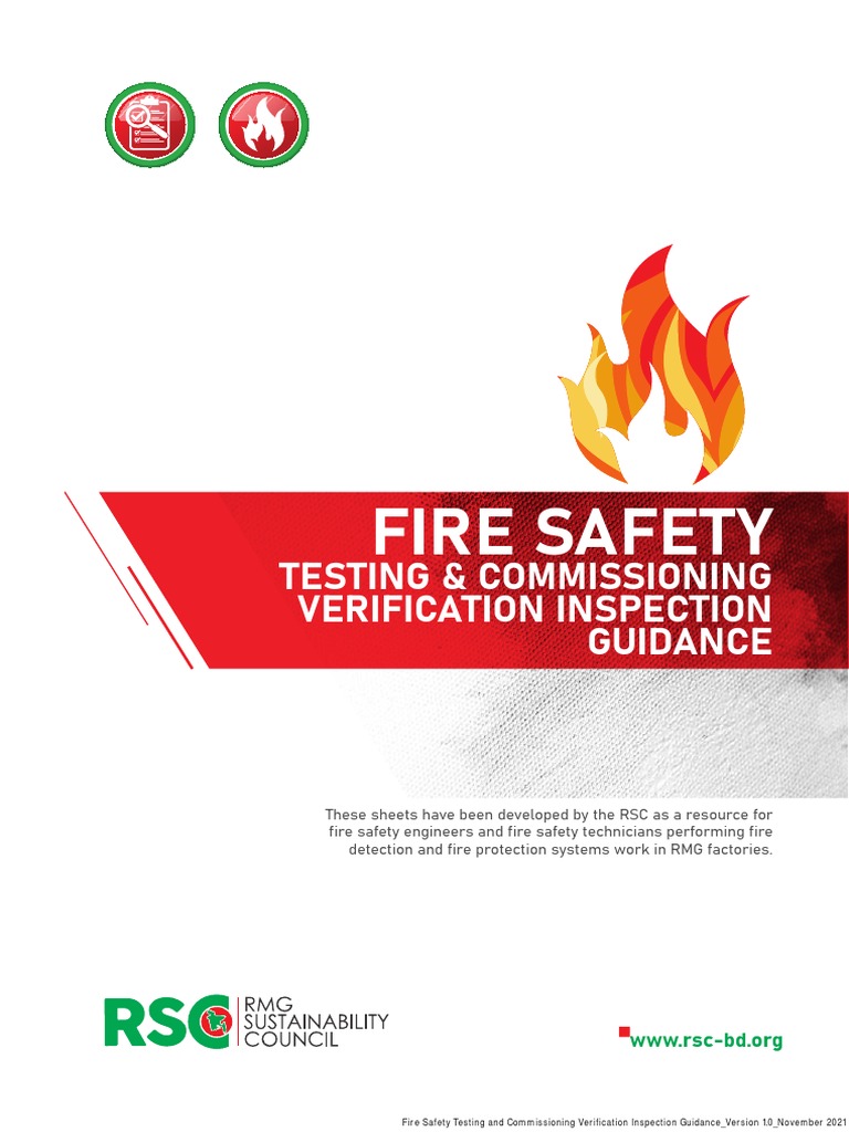 Fire Safety Testing Guidance for RMG | PDF | Pump | Fire Sprinkler System