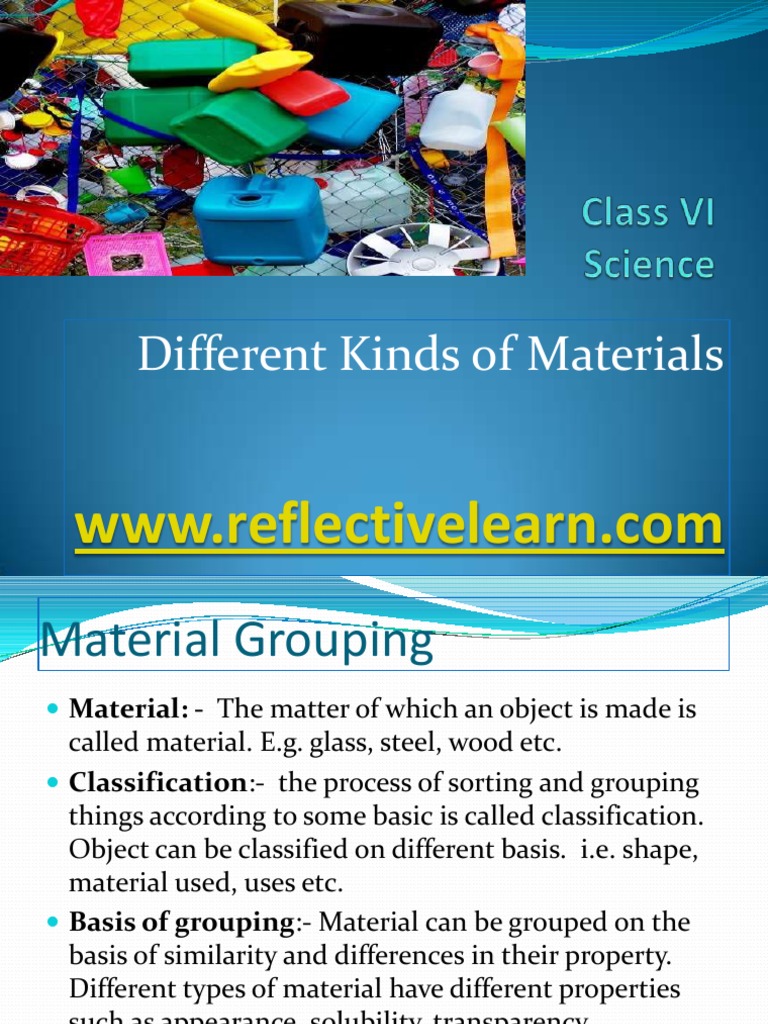 Sorting Materials Into Groups | PDF