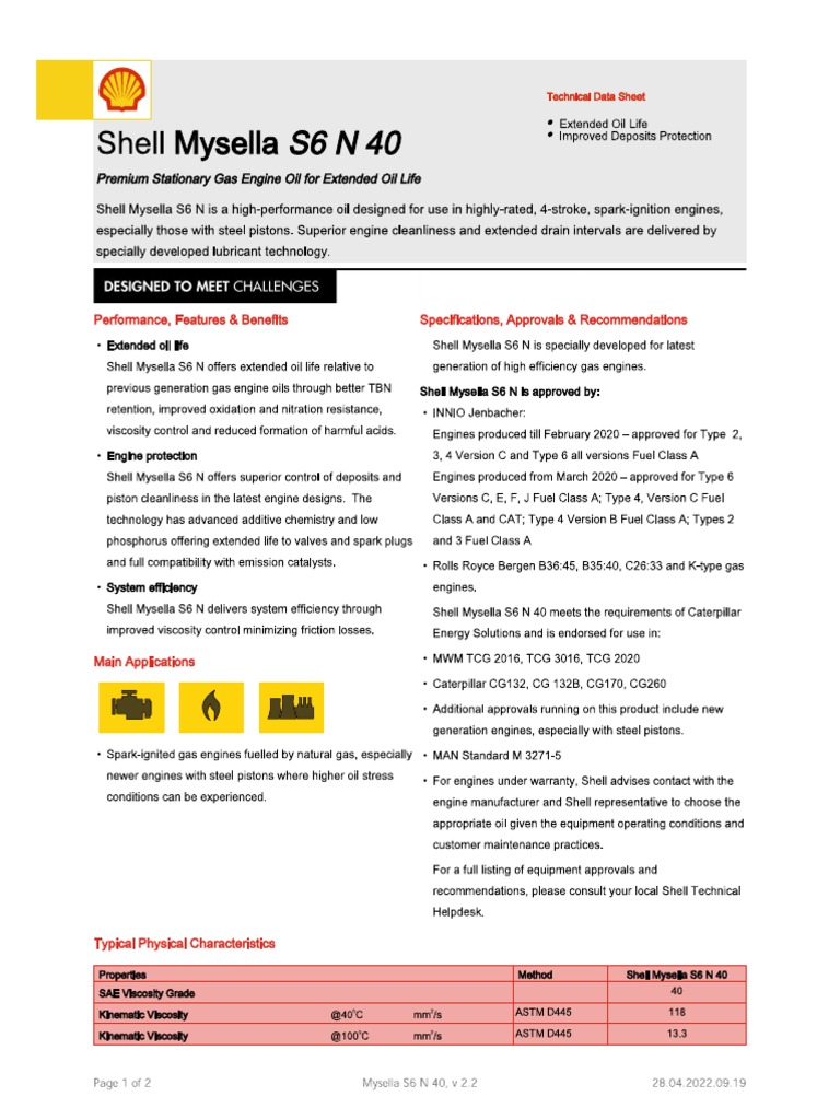 Shell Mysella S6 N 40 | PDF