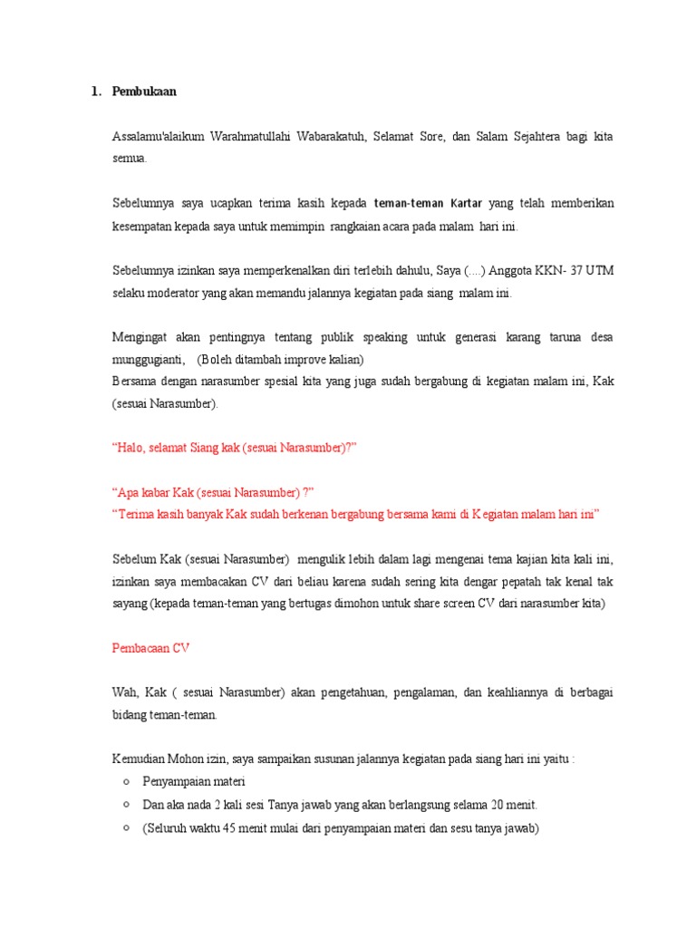 Skript Moderator | PDF