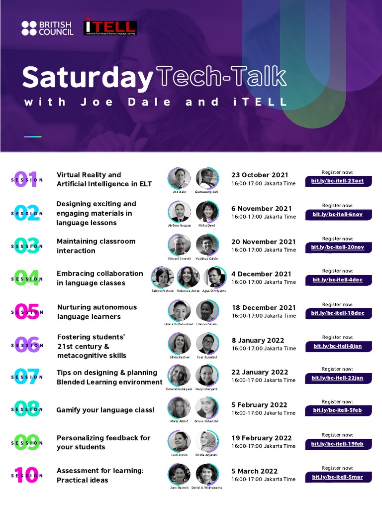 Saturday Tech-Talk-Poster | PDF | Communication | Pedagogy