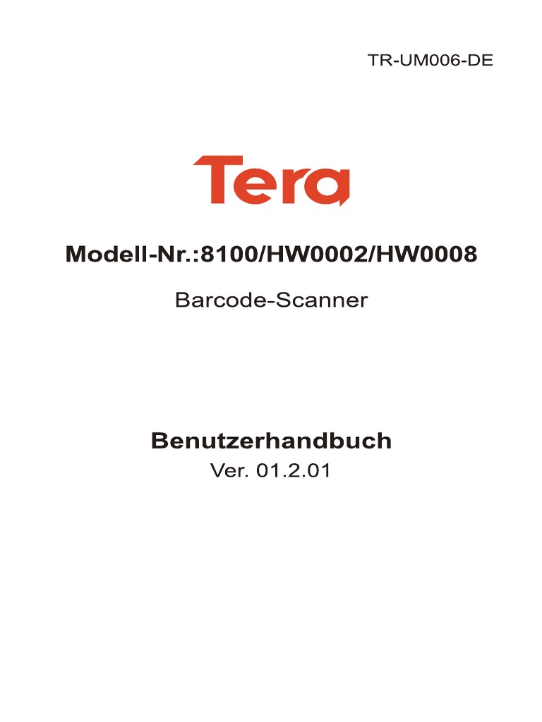 BarcodeScanner Tera 8100 | PDF