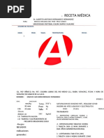 Receta Farmacia Similares | PDF