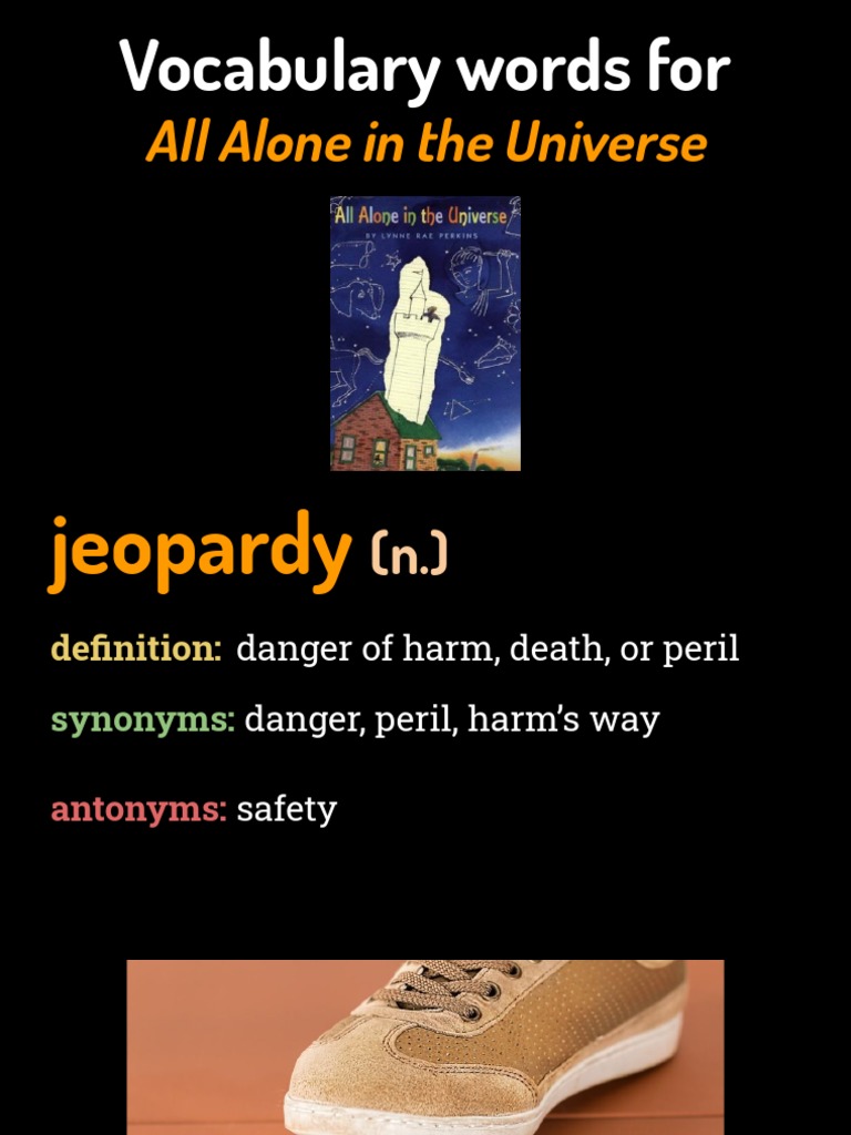 Vocabulary for "All Alone in the Universe" | PDF | Language Arts ...