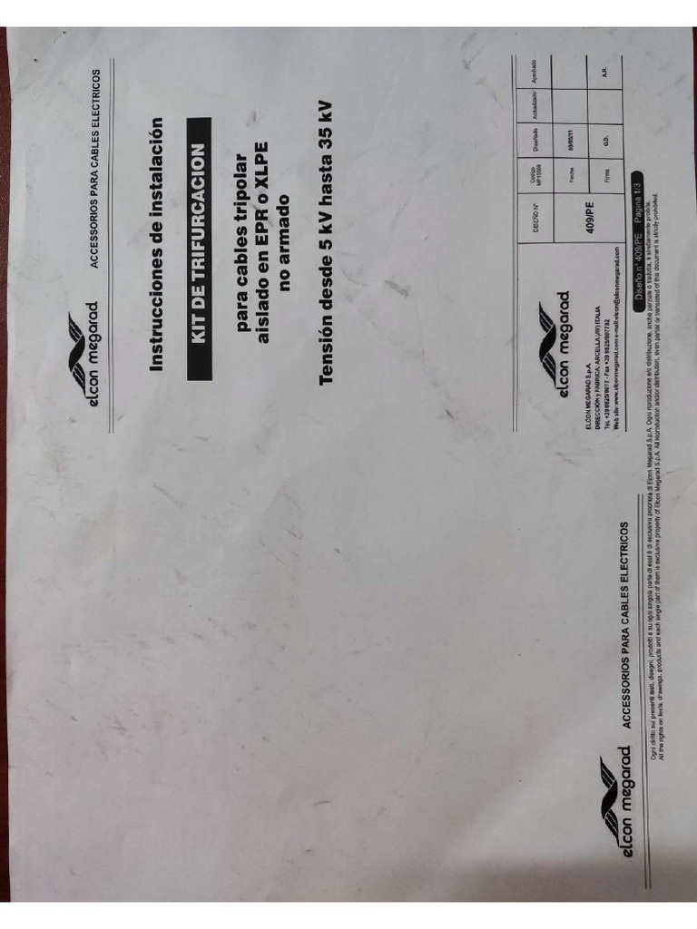 Manual Terminacion Cable Tripolar | PDF