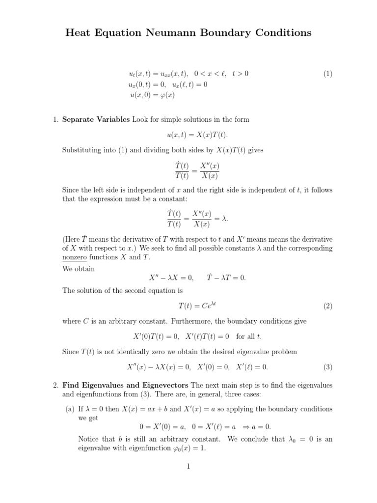 Heat Eq de | PDF | Eigenvalues And Eigenvectors | Trigonometric Functions