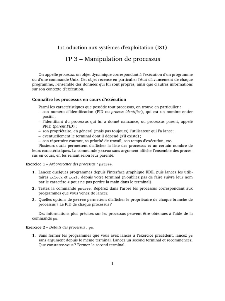 tp3 Proc | PDF | Structure de contrôle | Langage de programmation