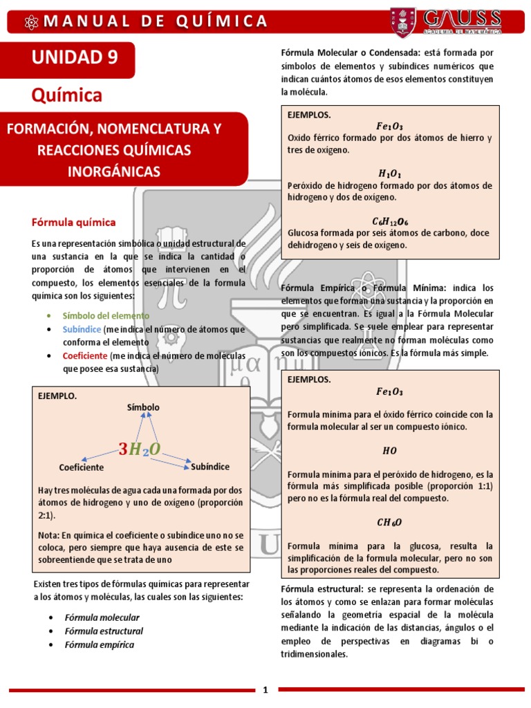 CIIU - Unidad 9 | PDF | Compuestos químicos | Moléculas
